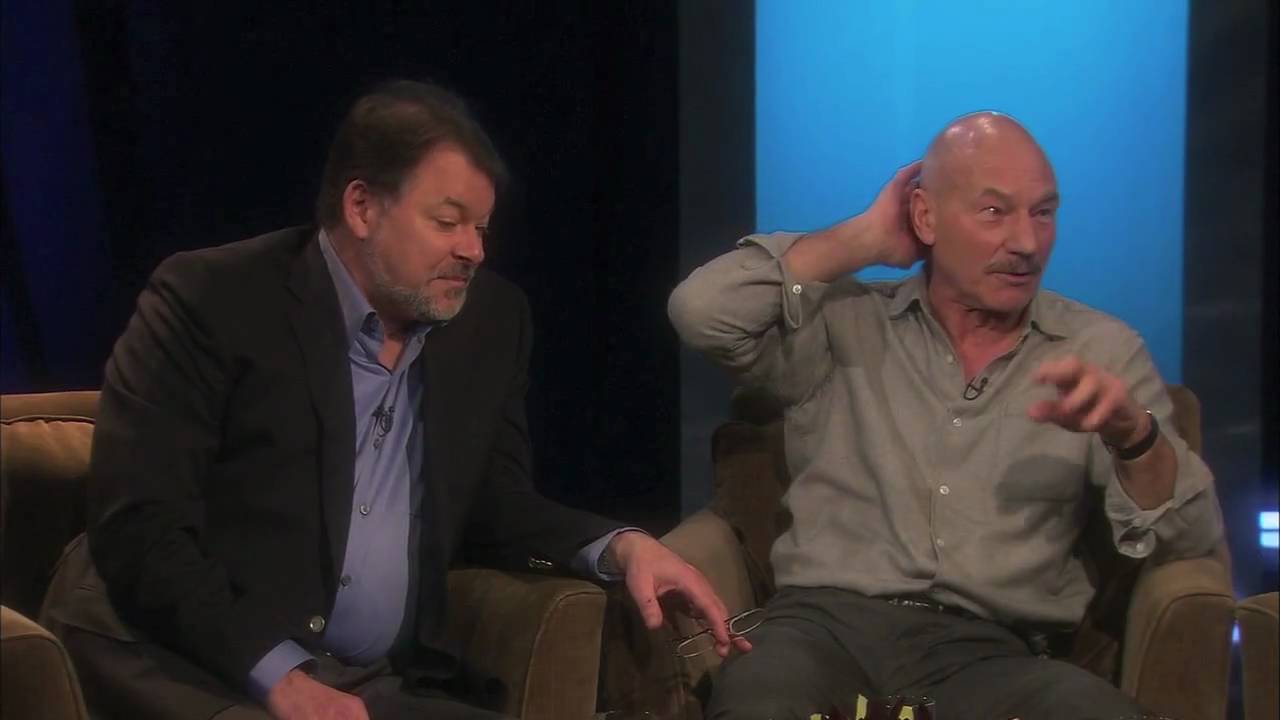 Picard reminisces about drawing the line - YouTube