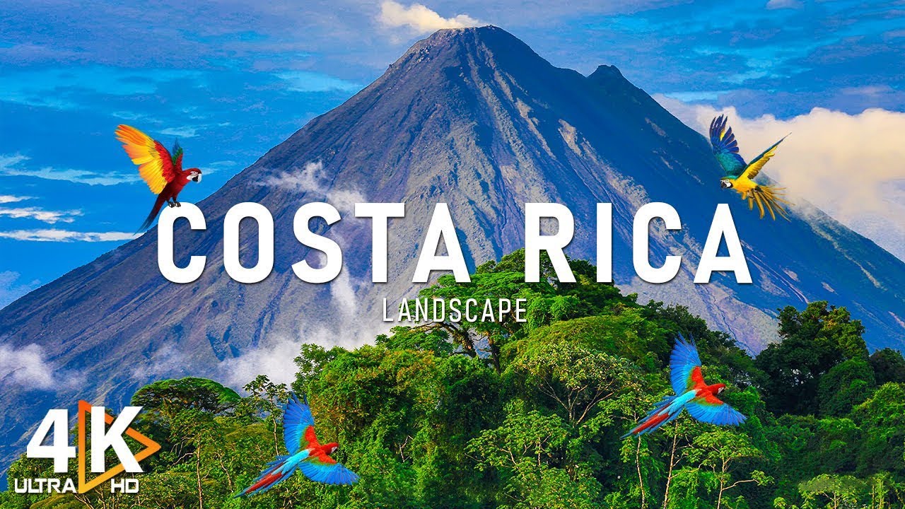 COSTA RICA (4K UHD) - Amazing Beautiful Nature Scenery with Relaxing ...