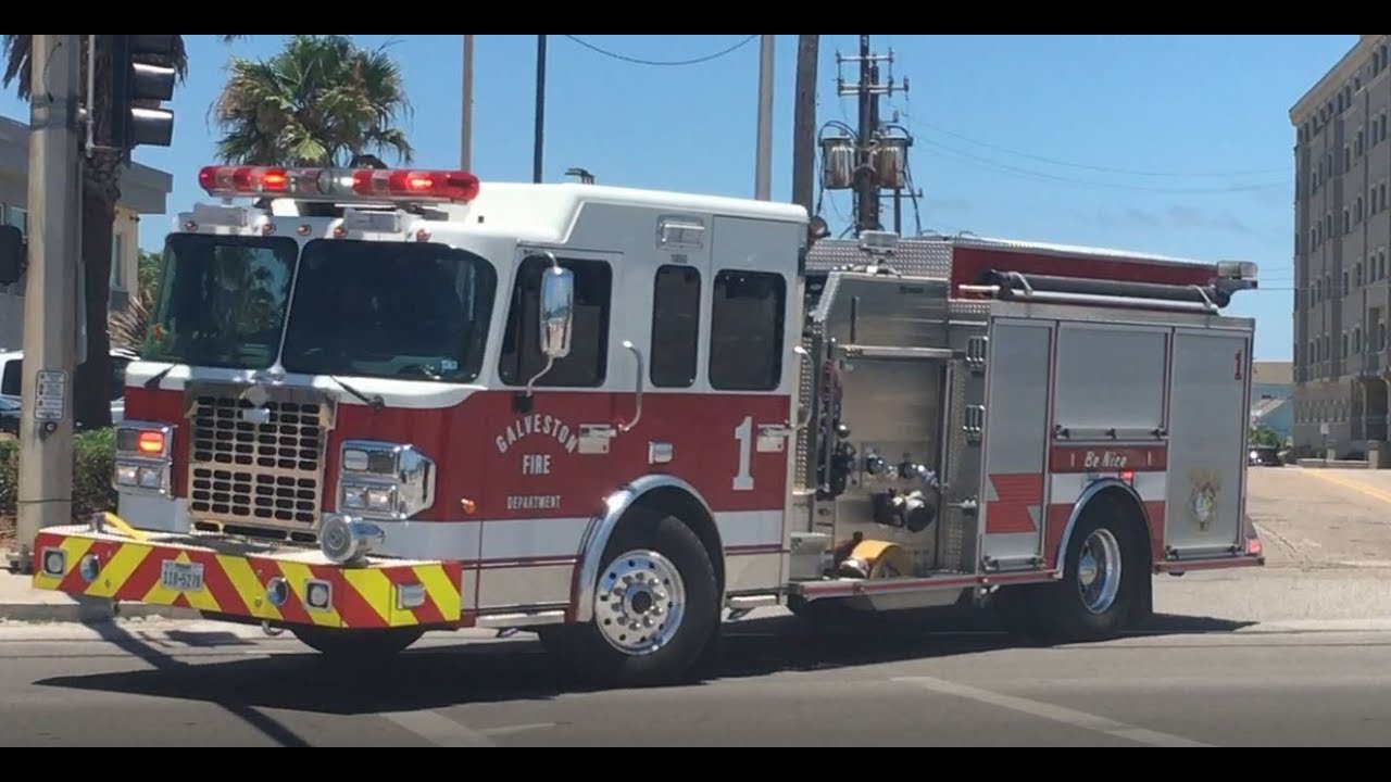 Galveston Fire Engine 1 Responds to Medical with GVHD [Galveston Fire ...