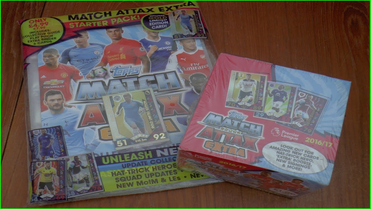 FULL DISPLAY BOX & STARTER PACK! | Match Attax Extra 2016/17 Premier ...