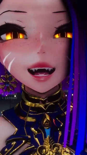 You're my little snack now #lichbait #vr #pov #giantess #vore - YouTube