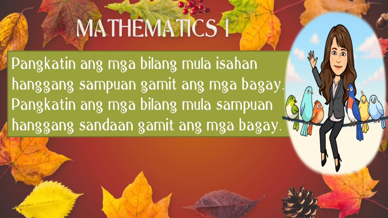 Math 1 Week 3. Isahan, Sampuan, Daanan - YouTube