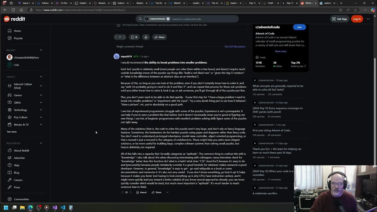 Random.Code() - Advent of Code 2024 Playthrough - Part 9 - YouTube
