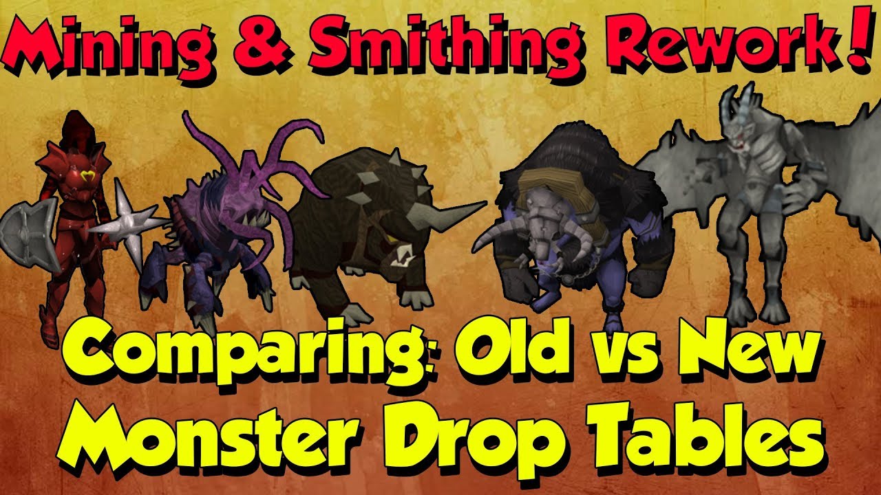 New Monster Drop Tables! Are they still good? [Runescape 3] Mining ...
