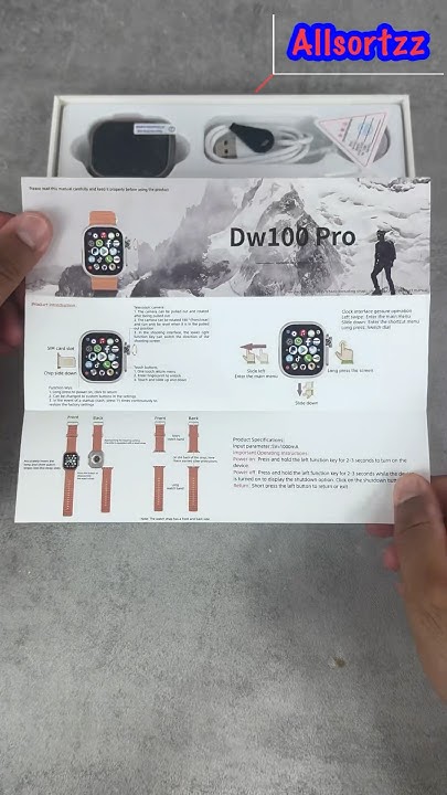 DW100 Pro Ultra Smartwatch With Android OS, Camera, Sim CRd & Fingerprint Sensor: Unboxing ...