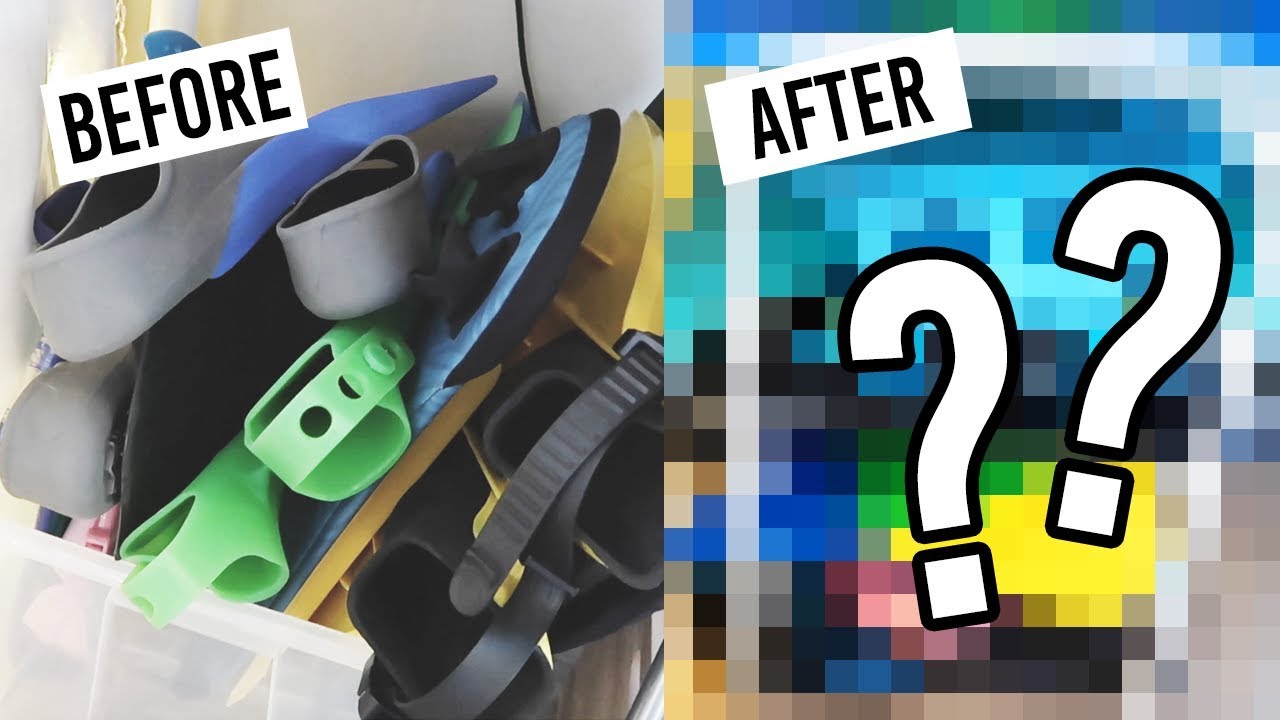 Mermaid Monofin Storage Solution - YouTube