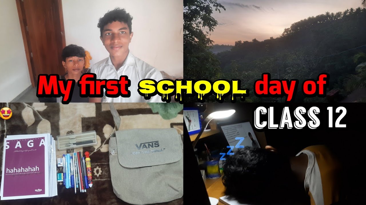 my first school day of class 12th 🥶 | schools are re opening 🚶‍♂️| a ...
