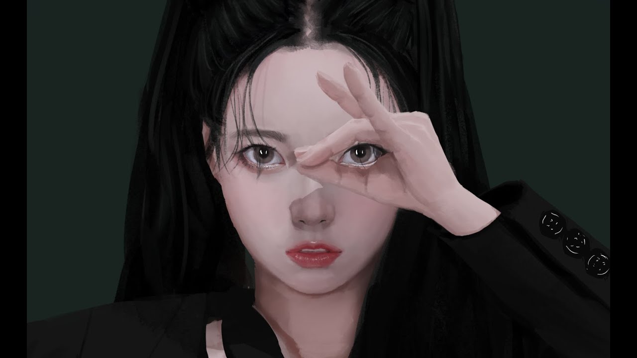 Clip Studio Paint (CSP) - Painting Process Tutorial ll NMIXX - Kyujin ...