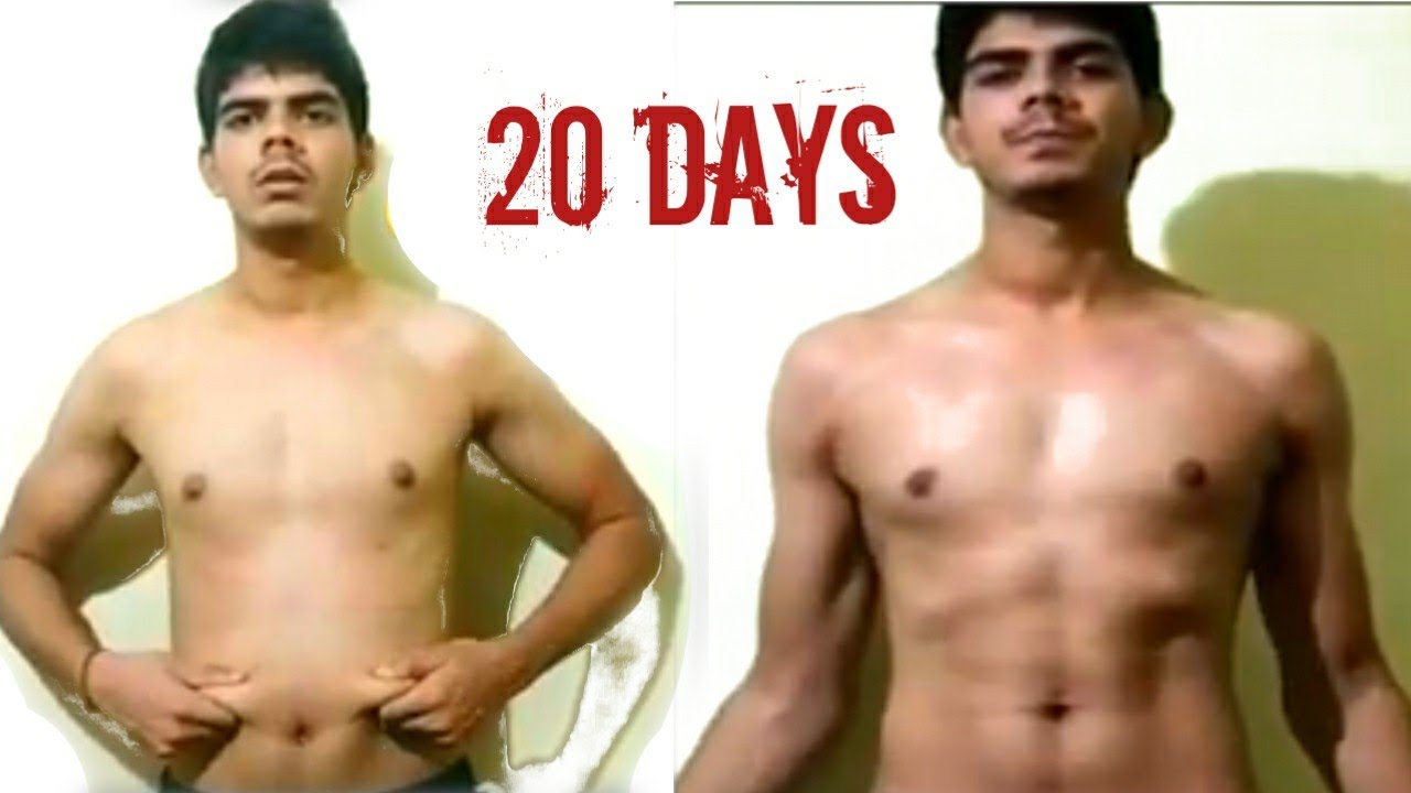 My body 20 days transformation journey.. - YouTube
