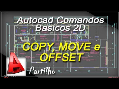 Comando Copy, Offset e Move no Autocad - Básico 2D - YouTube
