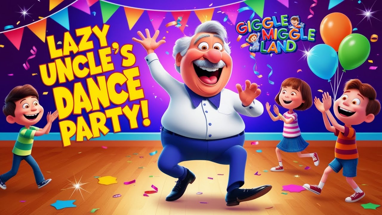 🎉 Lazy Uncle's Funny Dance Party | Silly Dance Song for Kids 🎵 - YouTube