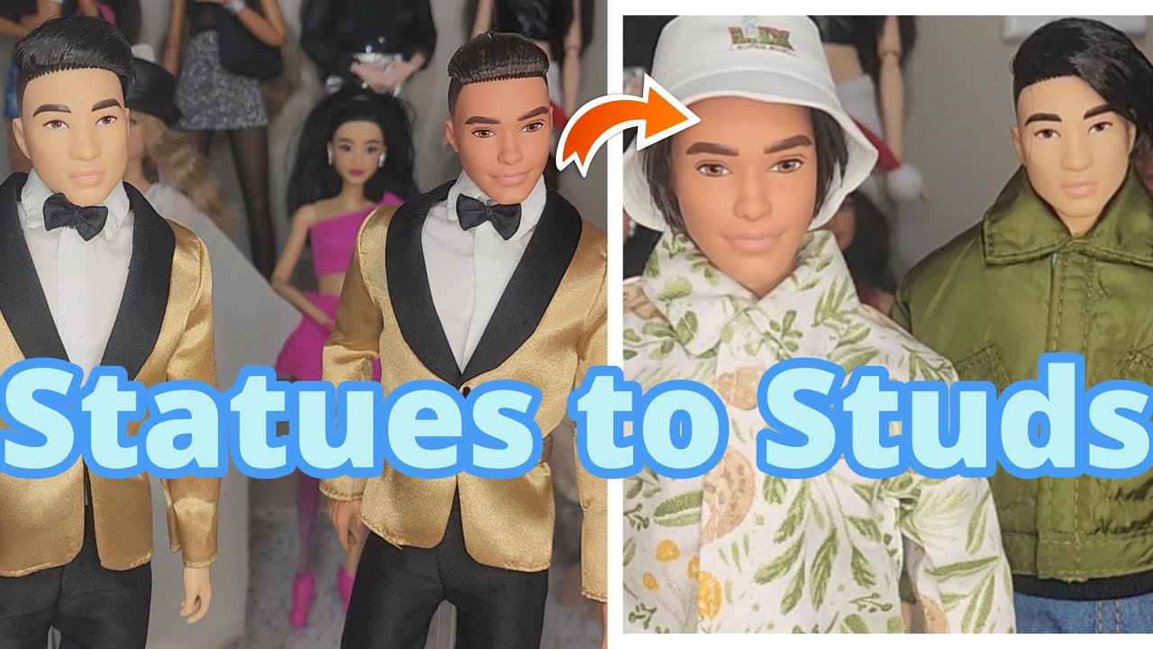 We Tried Customizing 2 Holiday Ken Dolls with ONLY Amazon Barbie ...