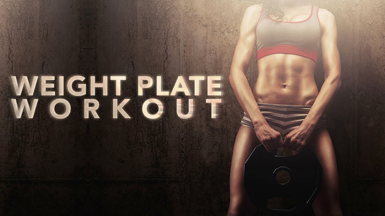 FULL BODY WORKOUT with Weight Plate (Abs, Upper & Lower Body) - YouTube