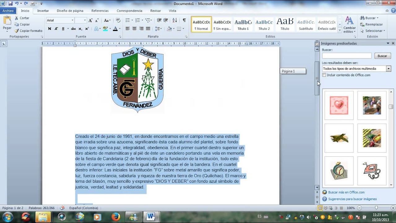 Microsoft Word (Barra De Inicio, Insertar Y Como Guardar) - YouTube