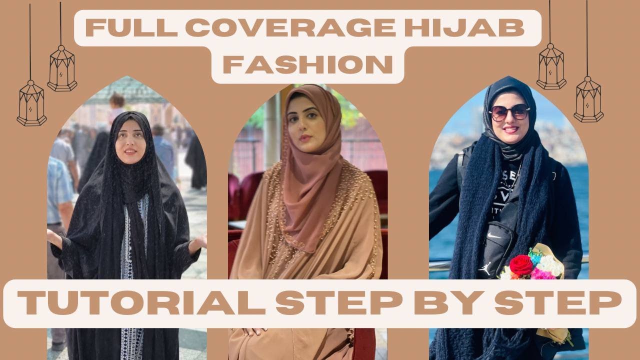 Full coverage Hijab tutorial | Easy hijab Tutorial | Hijab fashion with ...