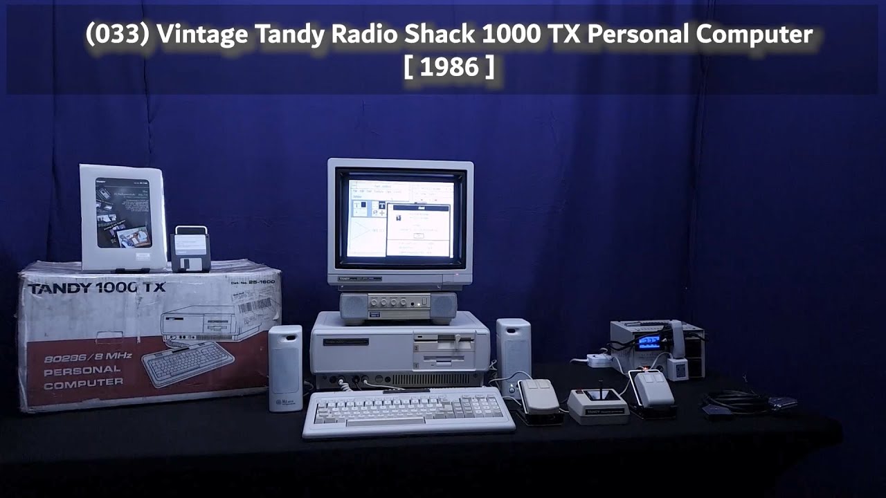 (033) Vintage Tandy Radio Shack 1000 TX Personal Computer [ 1986 ...