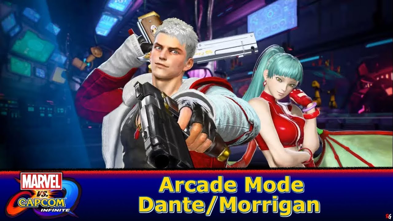Marvel vs. Capcom: Infinite - Arcade Mode: Dante/Morrigan - YouTube