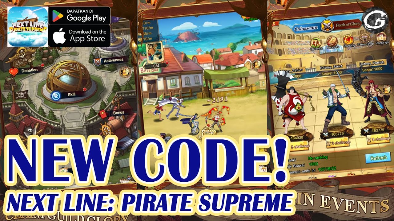 🎁 Next Line: Pirate Supreme 23 Giftcodes & How to Redeem Codes - Mobile Game (Android/IOS) - YouTube