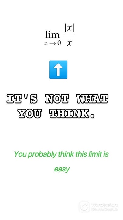 The Absolute Value Limit Trick No One Tells You! #maths #calculus # ...