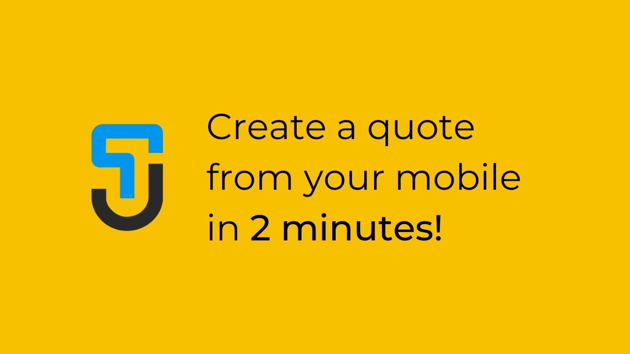 Creating a Quote From Your Mobile in 2 Minutes | Jobtable - YouTube