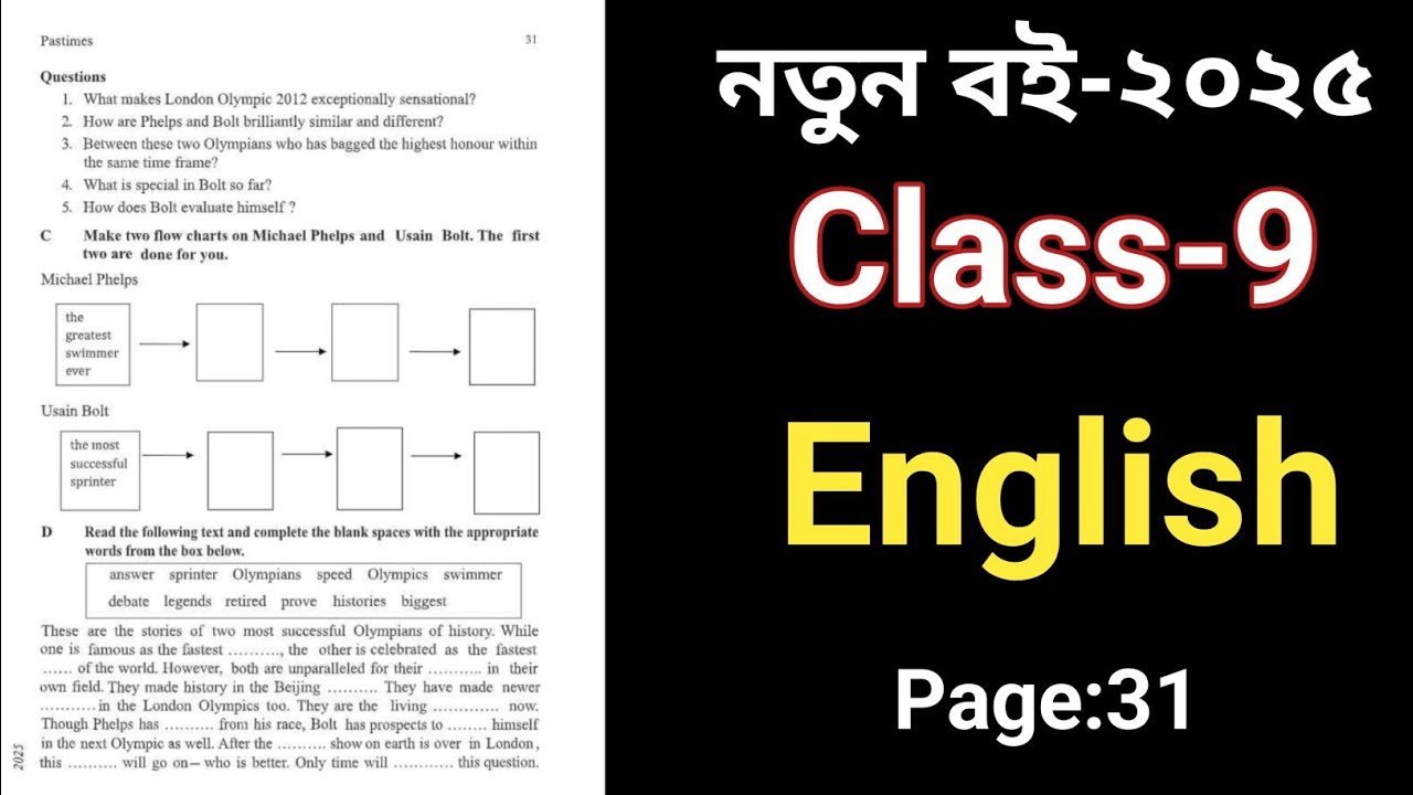 class 9 english unit 3 lesson 2 page 31 2025 || english class 9 page 31 ...