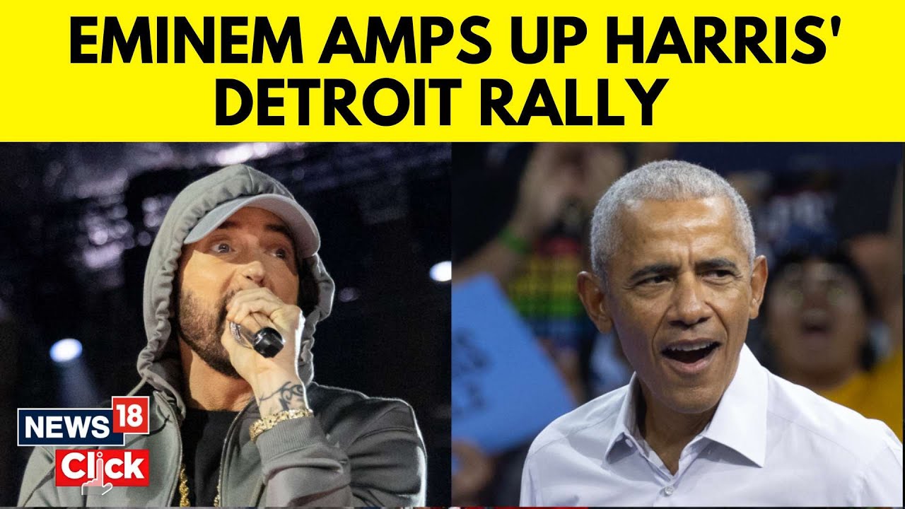 US Elections 2024 Latest News | Eminem Introduces Obama At Harris ...