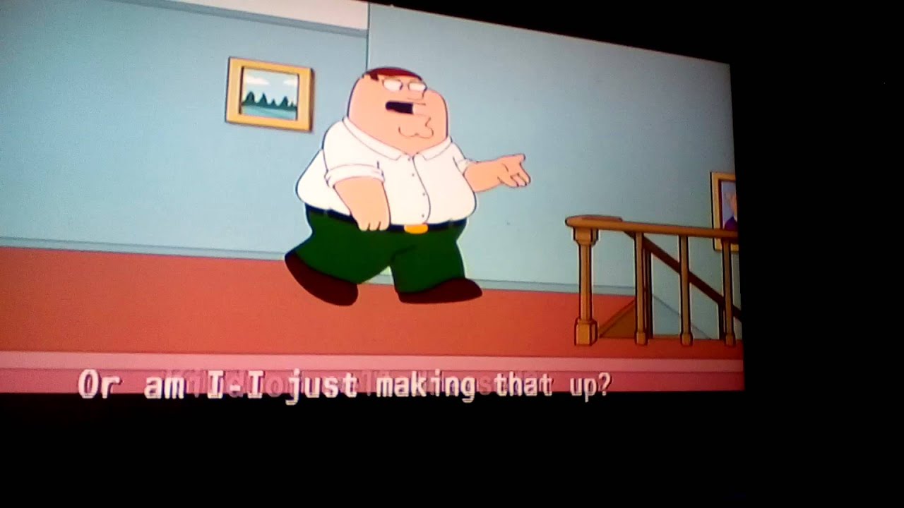 Family Guy - Peter falls down the stairs (uncensored/part 2) - YouTube
