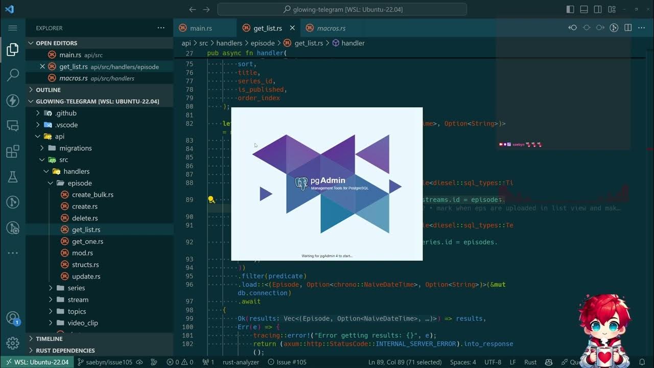 Fixing Stream Date Sorting in Rust APIs for React Admin | Glowing Telegram Project - Episode 101 ...