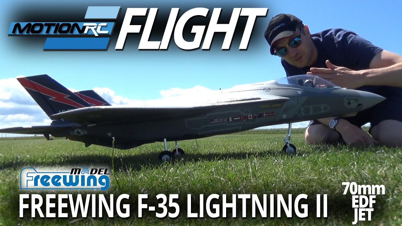 Freewing F-35 Lightning II - Grass Ops Flight Review - Motion RC - YouTube