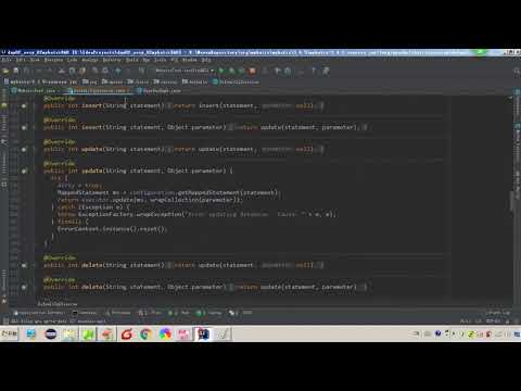 2019最新Java IDEA版教程 4高级篇 mybatis、Spring、SSM等等） P35 17 Mybatis中使用Dao实现类的执行过程分析 - YouTube