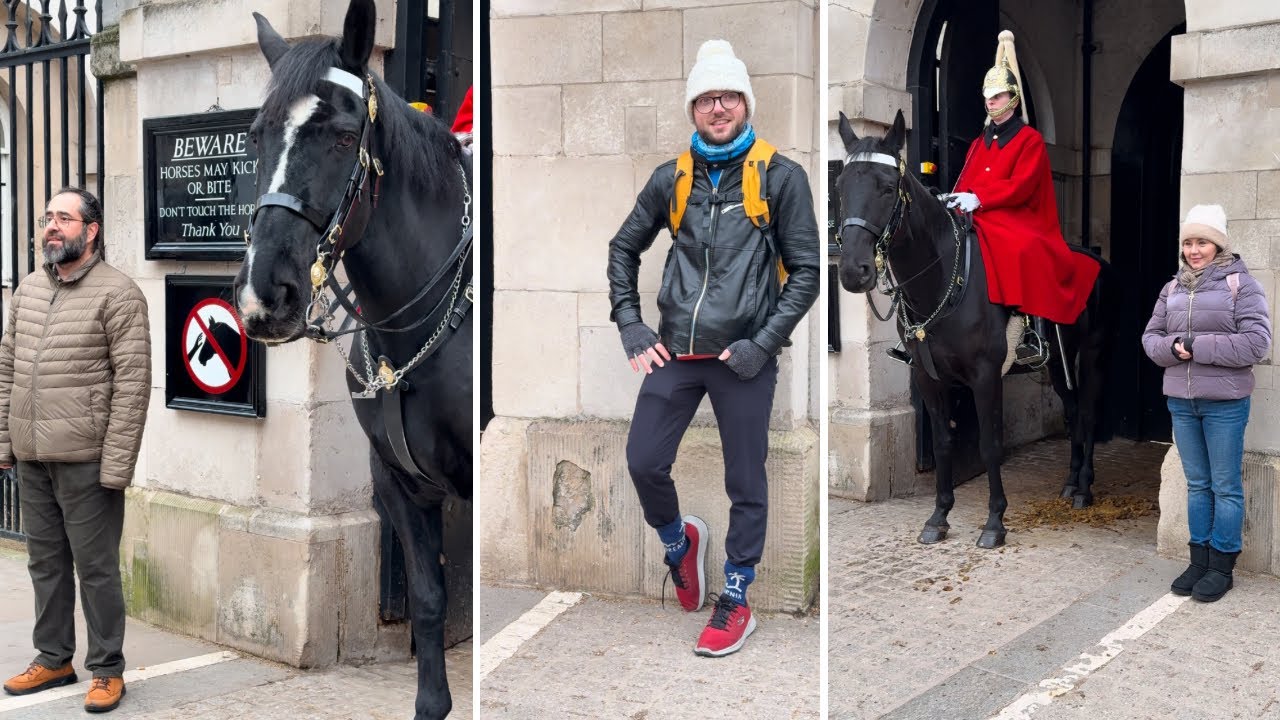 Tourists!! Show Your Respect!! Do Not Step Over The White Line. - YouTube