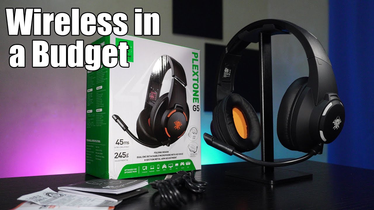 Plextone G5 Wireless gaming headphones - YouTube