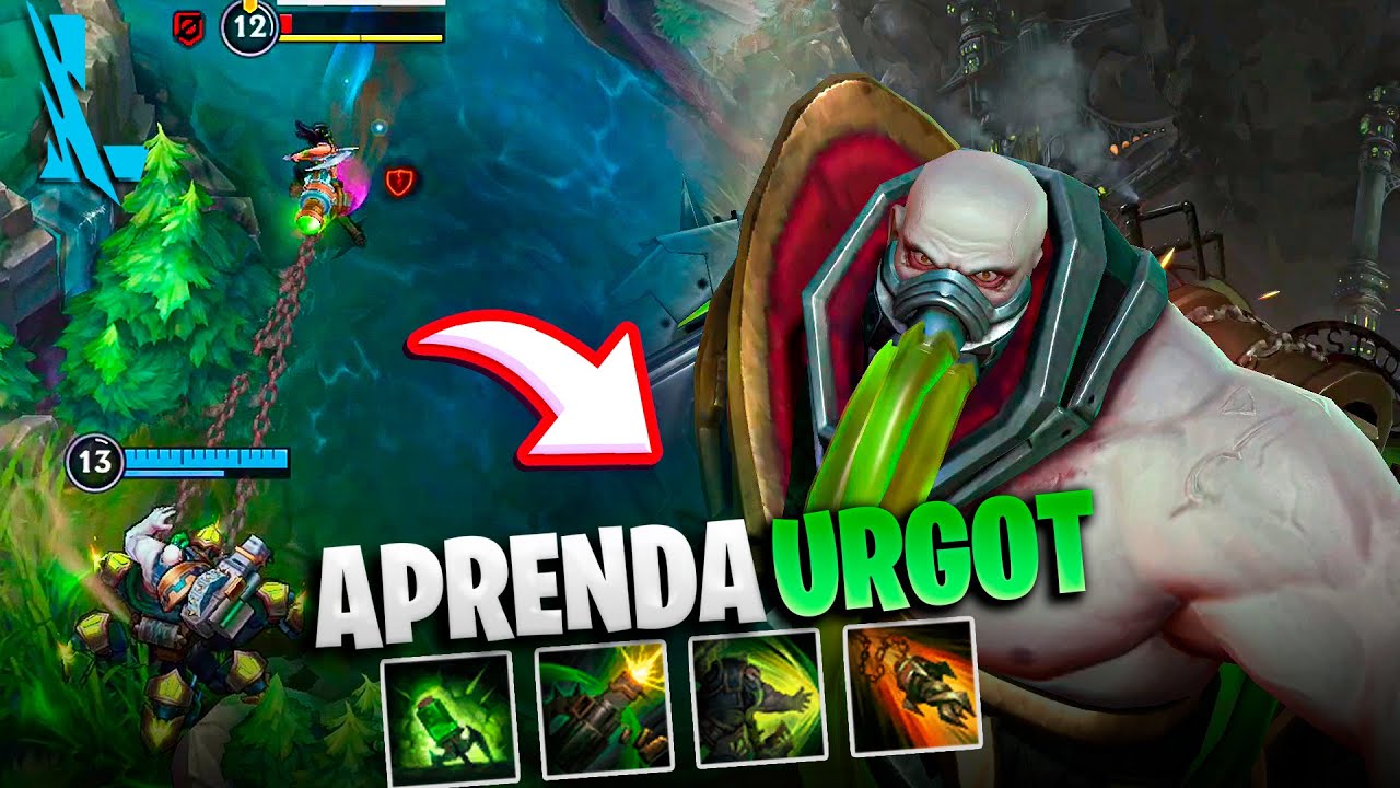 COMO JOGAR DE URGOT NO WILD RIFT, EXPLICAÇÃO DAS HABILIDADES - YouTube