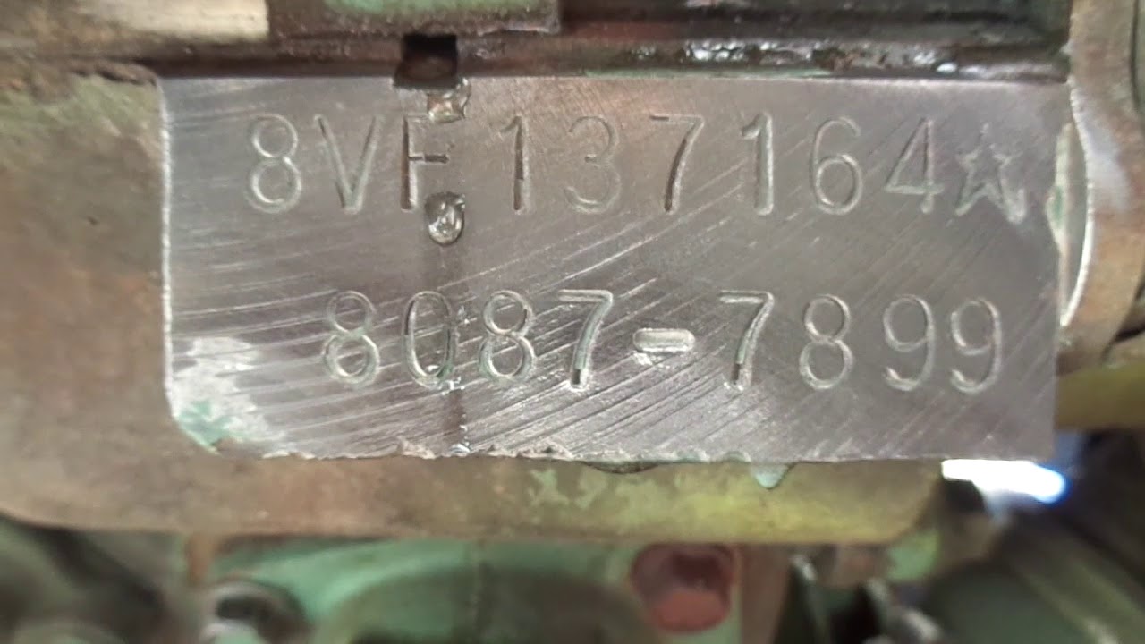 Detroit 8V92 COMPLETE Engine (RUNS WELL) - Model 8087-7899 / 8VF 137164 ...