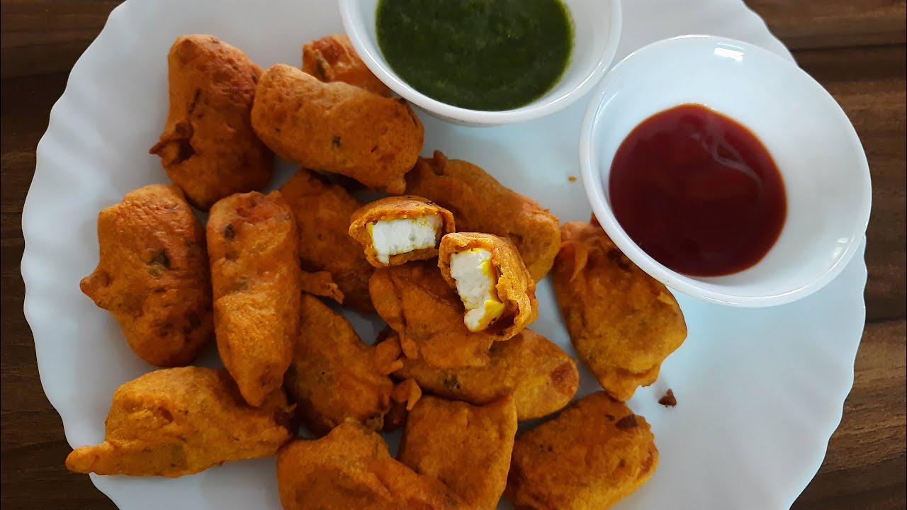 पऩीर पकौड़े कैसे बनाय़े/HOW TO MAKE PANEER PAKODE/PANEER TIKKA/पनीर ...