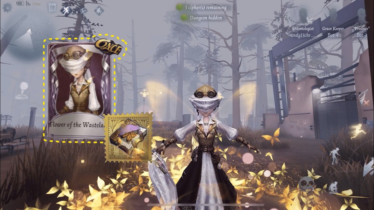 Identity V | Entomologist Never Get Disappointed Skin! Once Skin “Flower of the Wasteland” - YouTube