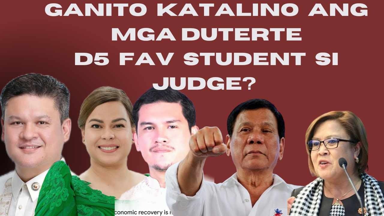 GANITO KATALINO ANG DUTERTE/ DE LIMA FAV STUDENT SI JUDGE? BBM MAY ...