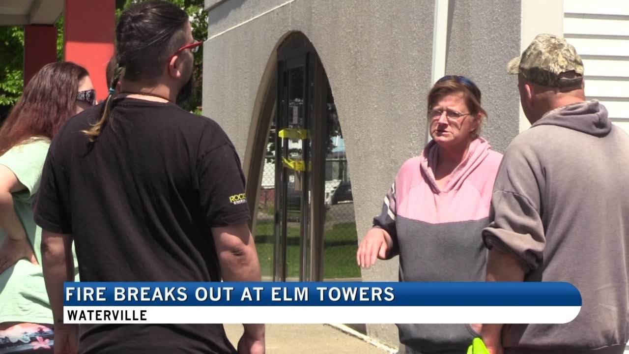 Fire breaks out at Elm Towers - YouTube