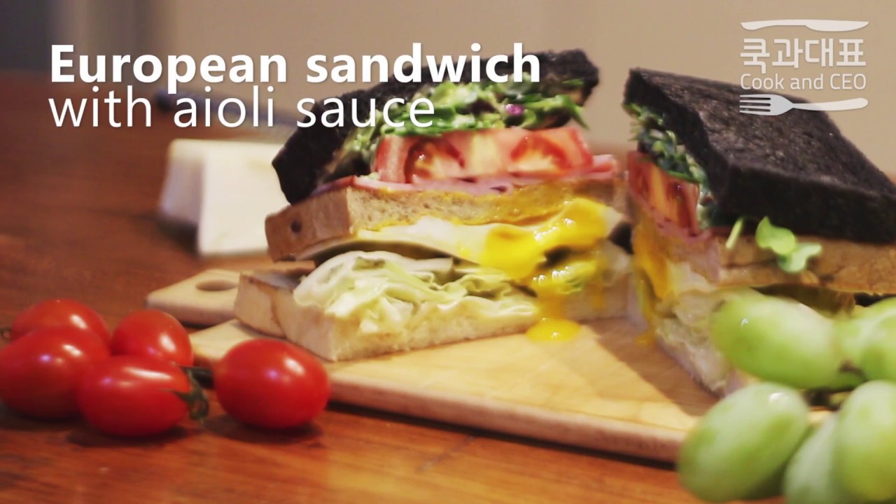 [Easy recipe] European sandwich with aioli sauce (ENG ver.) - YouTube