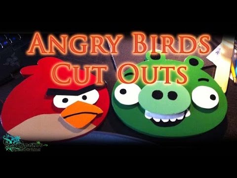 How to Make Angry Birds Cut Outs - YouTube