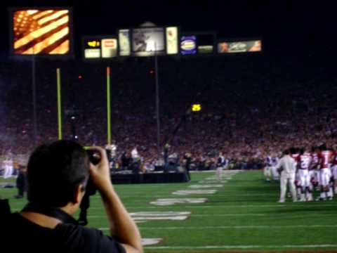 Josh Groban National Anthem BCS National Championship Game - YouTube