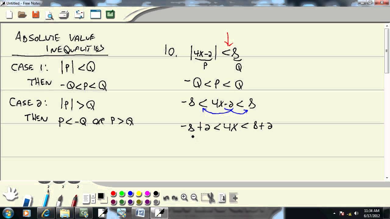Intermediate Algebra - Chapter 2 Test - Problem 10 - YouTube
