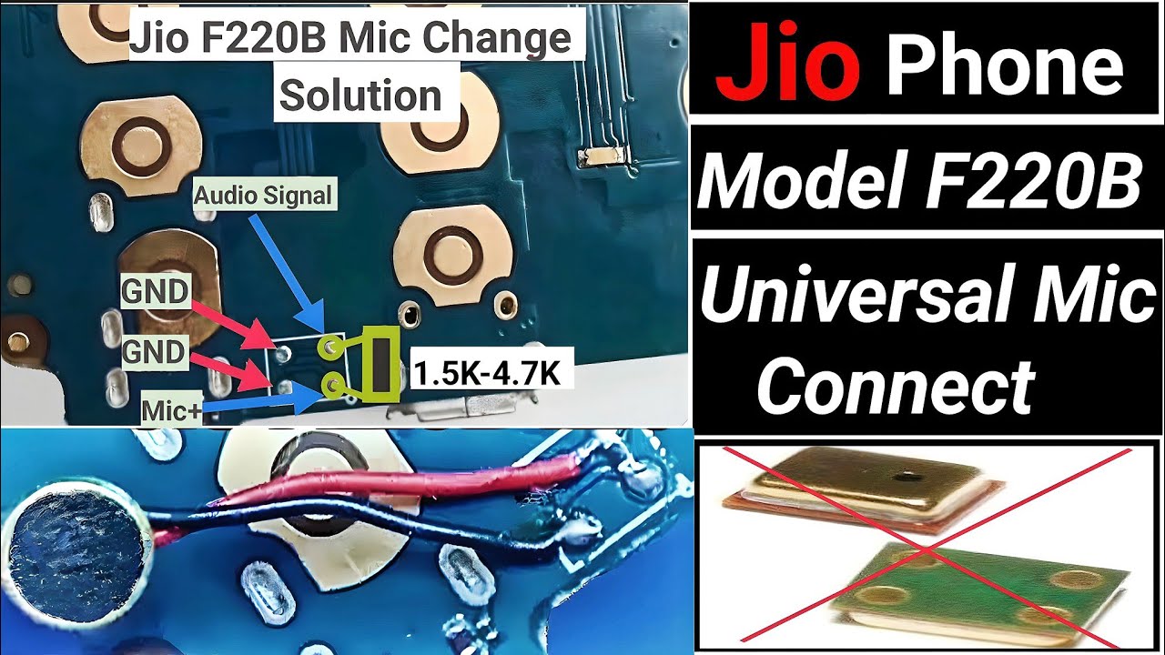 How To Jio F220B Mic Change Univarsal Connect - YouTube