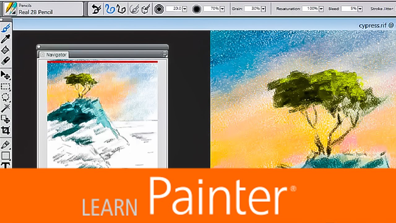 Painter X3 interface #4 - Starting to use the panels & palettes for ...