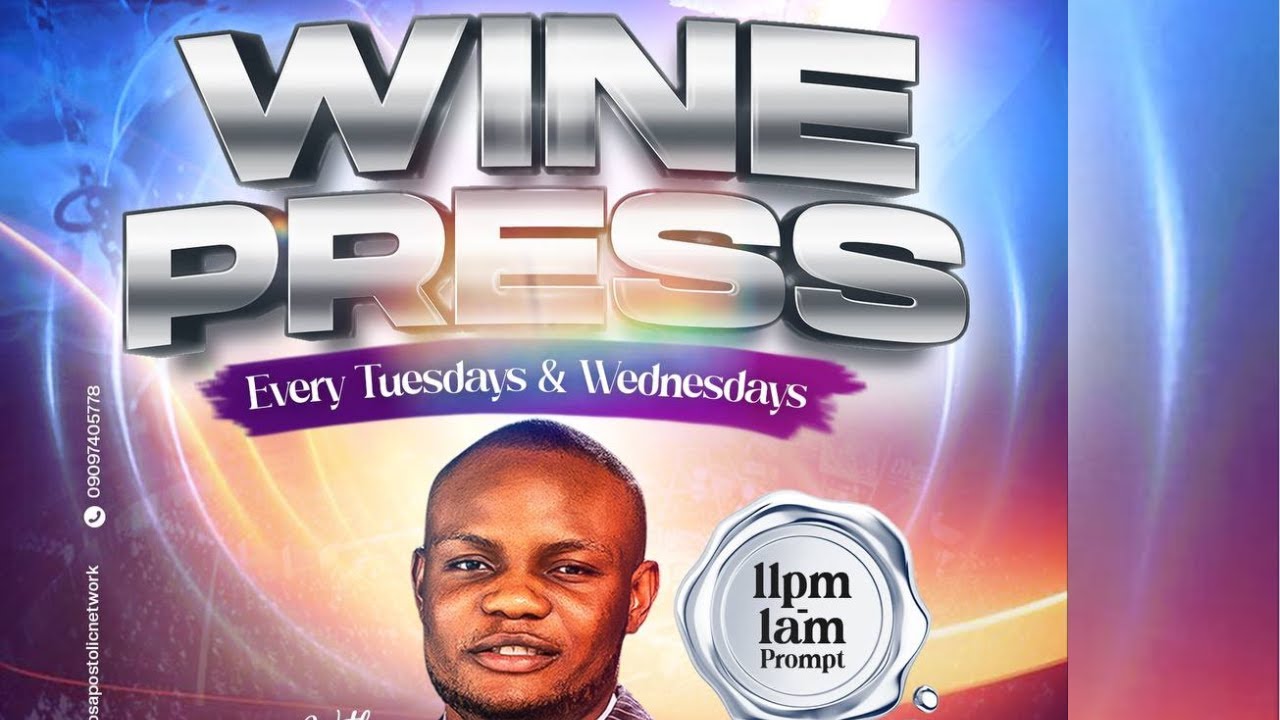 WINEPRESS | PRINCE BEN DAVID | 3rd April, 2024. - YouTube