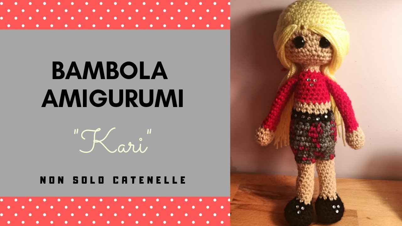 Bambola amigurumi semplice all'uncinetto - YouTube