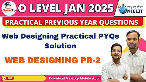 Web Designing (M2-R5.1) O Level Practical Class - YouTube