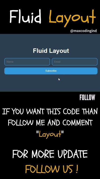 Fluid Layout Project Codingflicks Python Webinspiration Javascript Cssflexbox Youtube