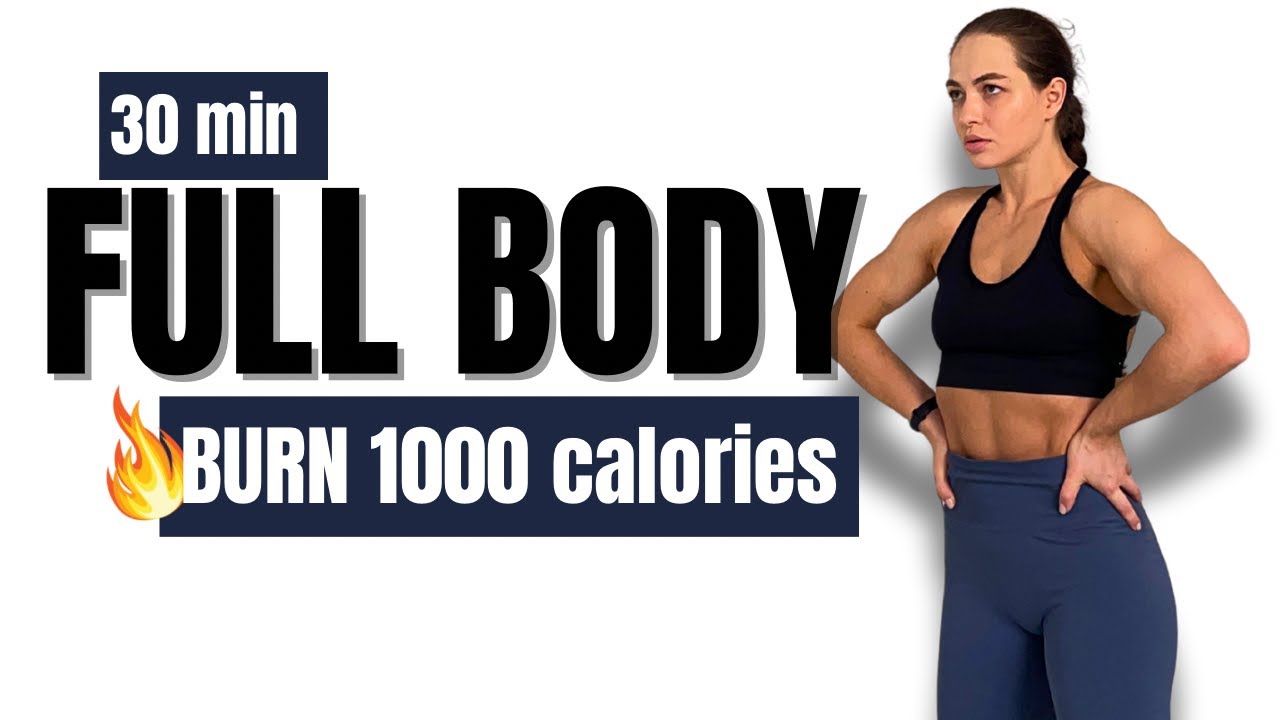 30 Min INTENSE Full Body TABATA – Burn 1000 Calories | No Equipment Fat ...