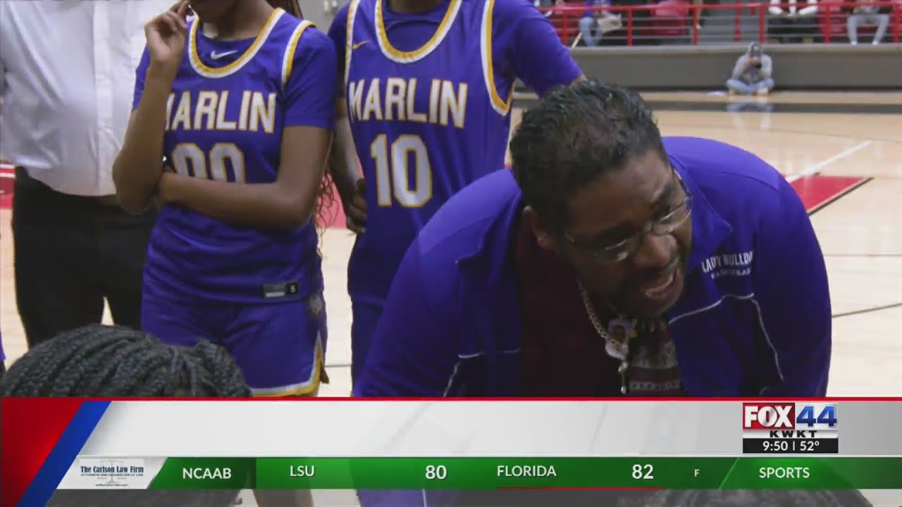 Marlin Girls Basketball advances to the Area round - YouTube